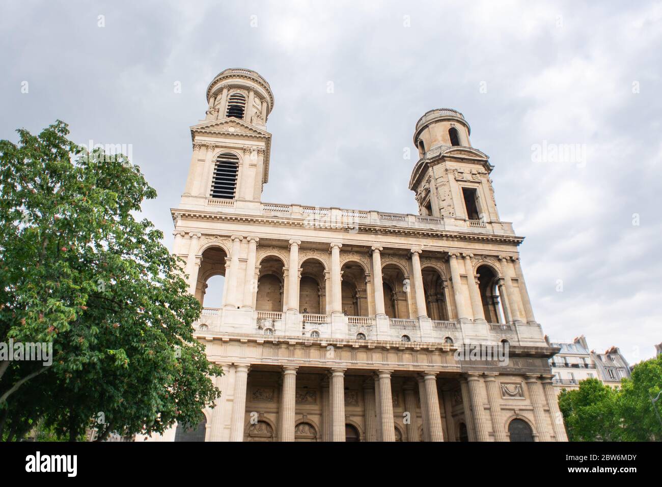 Church Saint Sulpice in Paris, France. Saint-Sulpice Church is One of ...