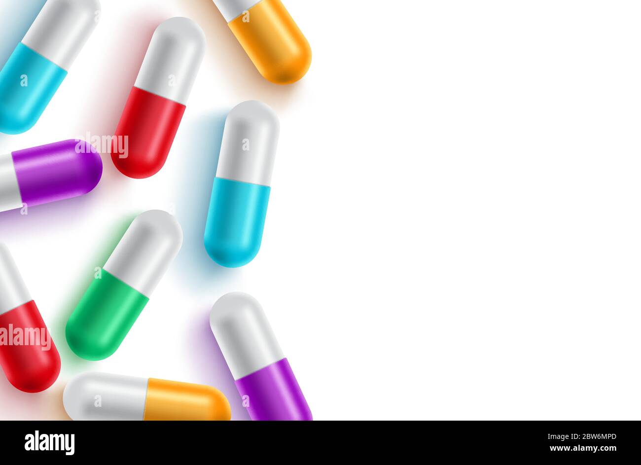 Medicine capsule vector background template. Medicine capsule and ...