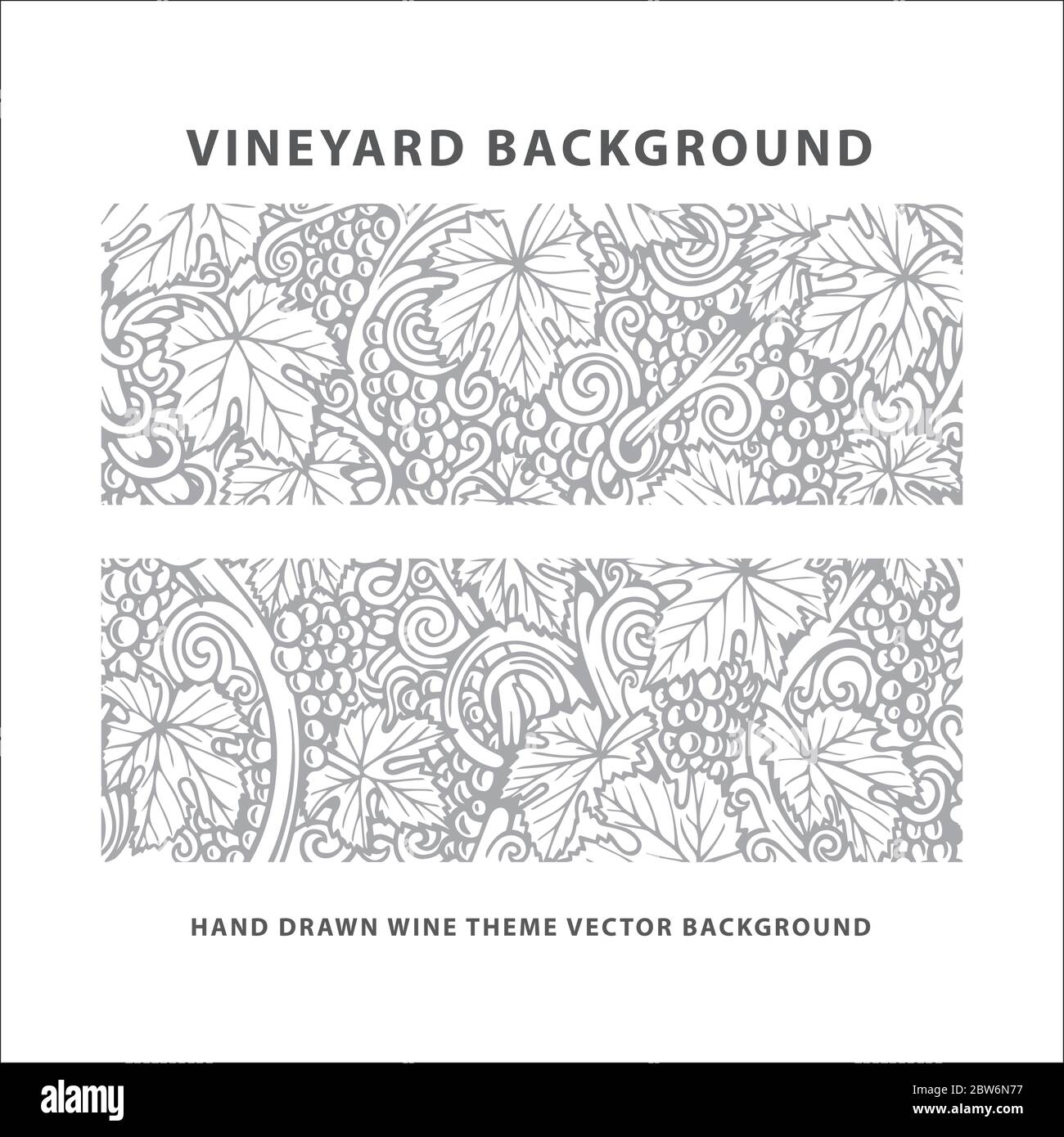 Vineyard. Vineyard engraving style drawing background and pattern ...