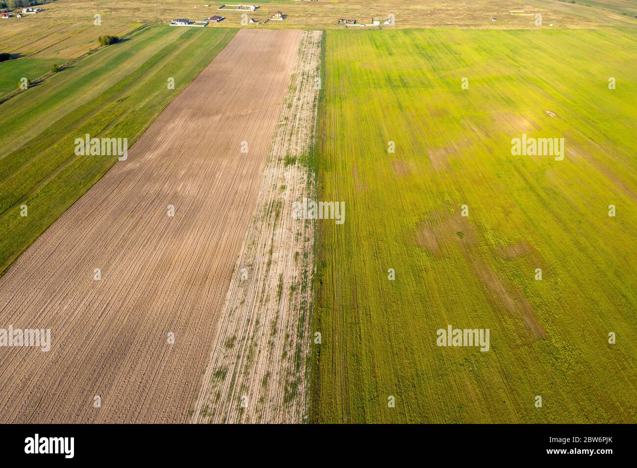 farm field, agriculture, view from above Stock Photo - Alamy