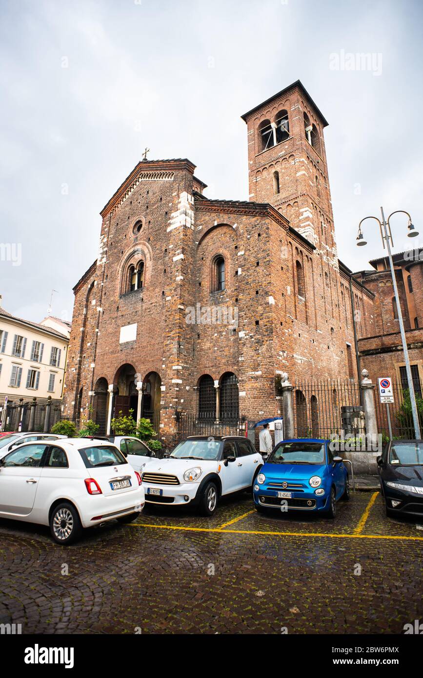 Milan. Italy - May 20, 2019: Church of San Sepolcro in Milan (Chiesa di ...