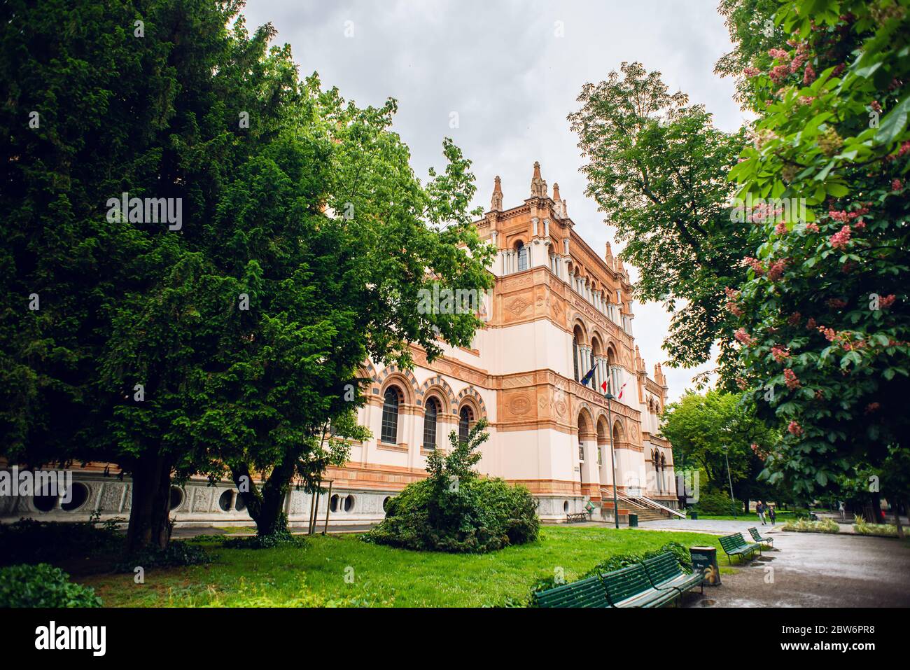 Milan. Italy - May 20, 2019: Facade of Milan Natural History Museum ...