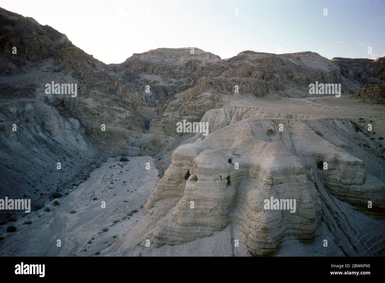Qumran caves in the West Bank, an archaeological site in the West Bank ...