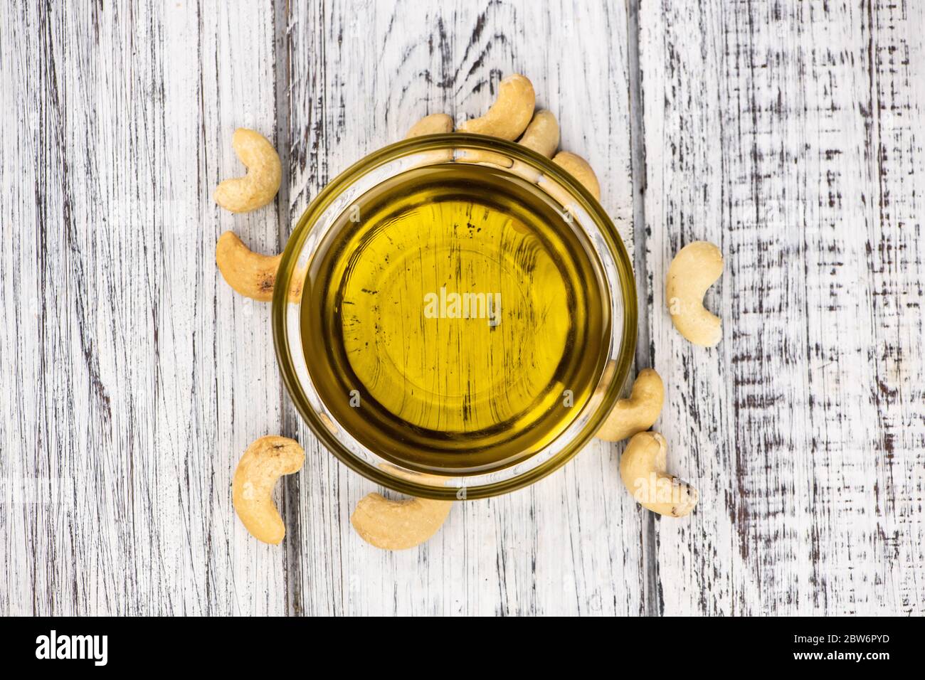 Portion of Cashew Oil (detailed close up shot; selective focus Stock ...