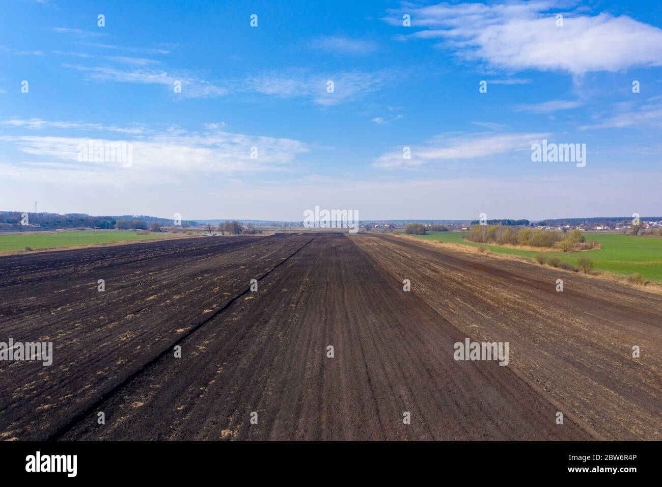 farm field, agriculture, view from above Stock Photo - Alamy