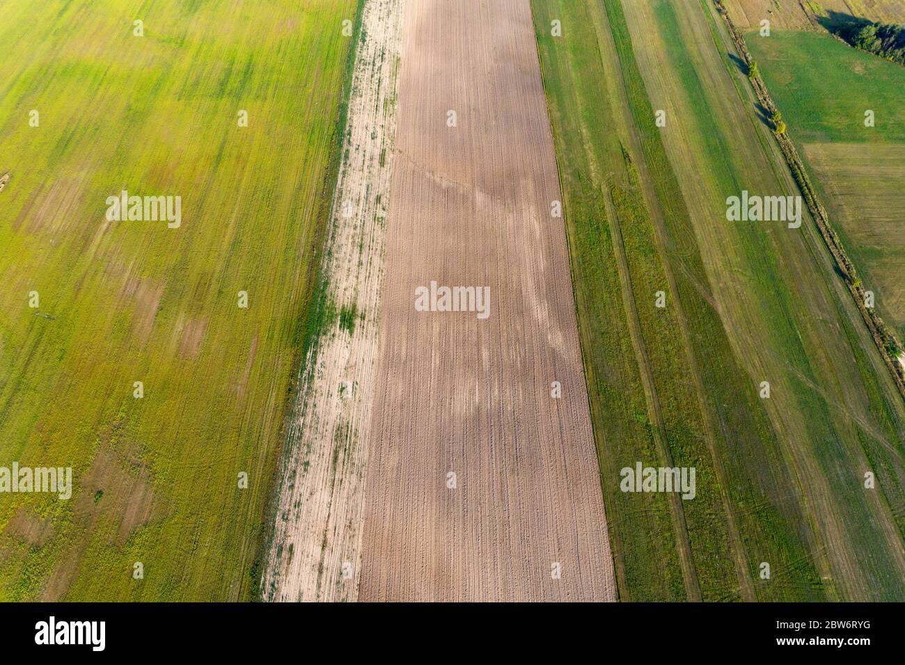 farm field, agriculture, view from above Stock Photo - Alamy