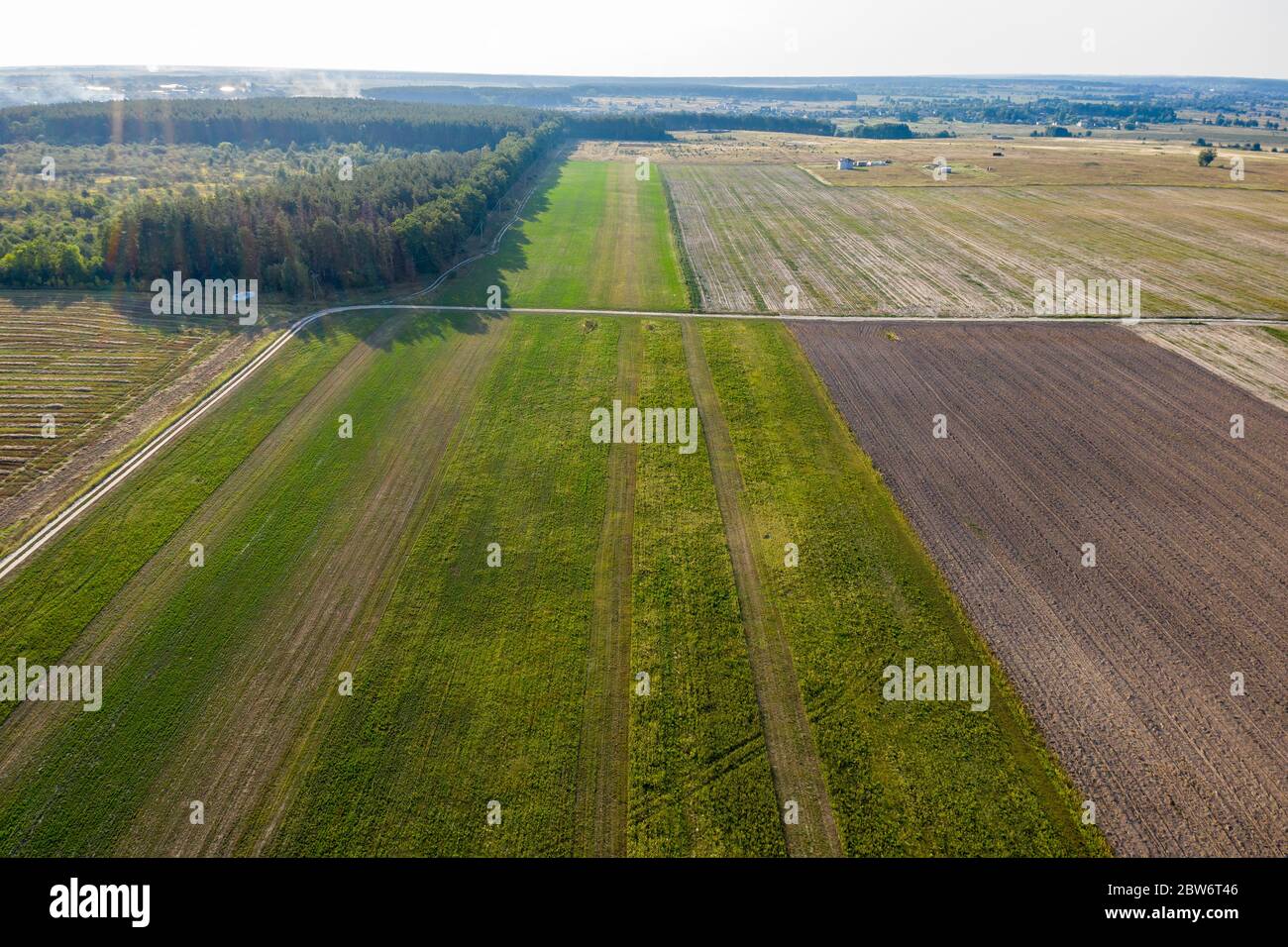 farm field, agriculture, view from above Stock Photo - Alamy