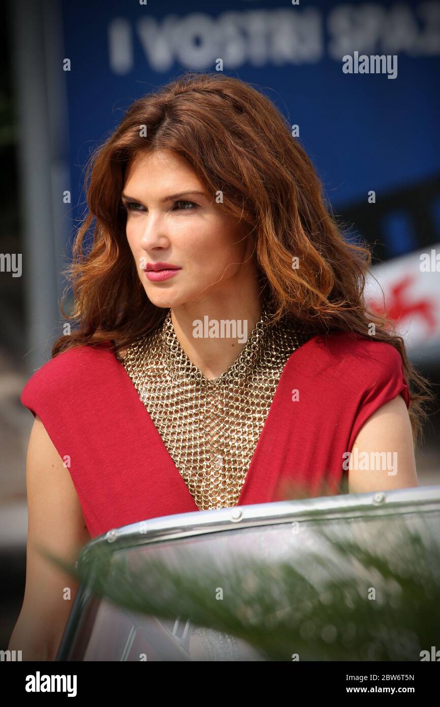 VENICE, ITALY - SEPTEMBER 08: Monica Barladeanu is seen during the 68th ...