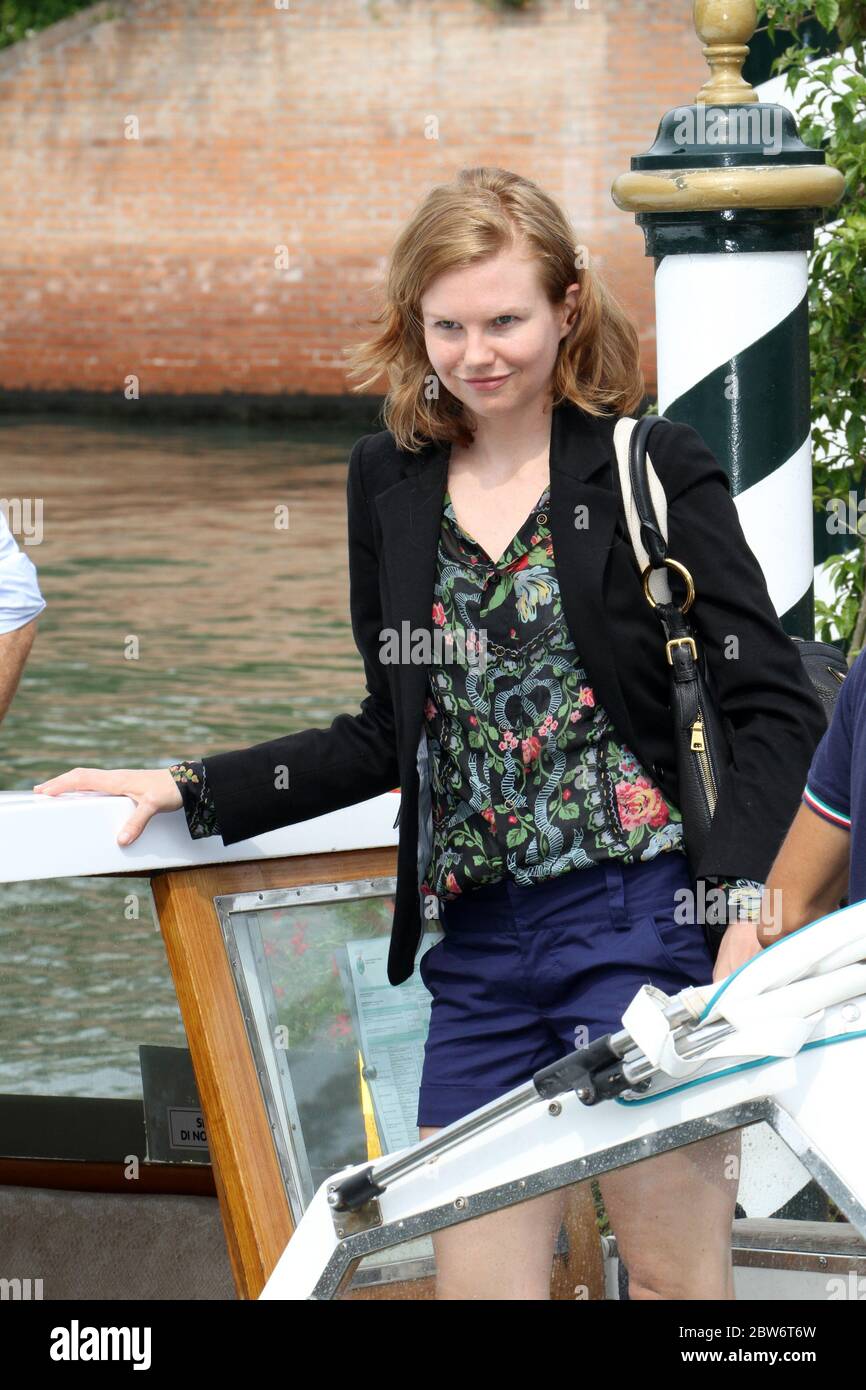 VENICE, ITALY - SEPTEMBER 08: Shanyn Leigh is seen during the 68th ...