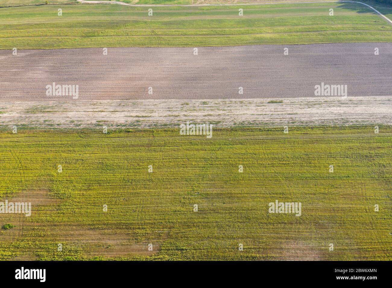 farm field, agriculture, view from above Stock Photo - Alamy