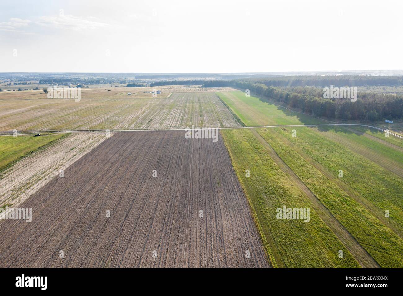 farm field, agriculture, view from above Stock Photo - Alamy