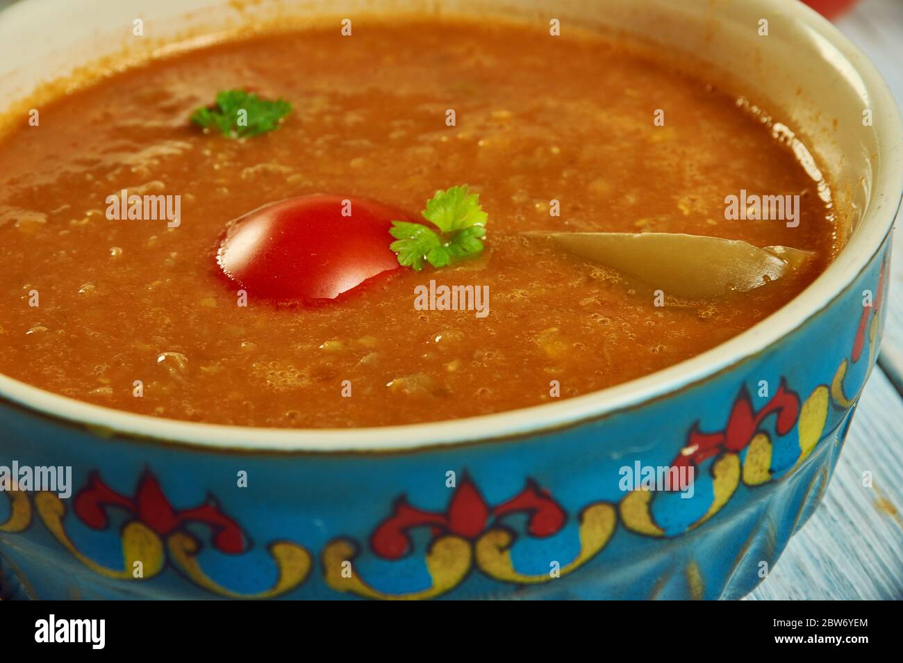 Harira, traditional soup of Maghreb, Algerian cuisine, Traditional ...