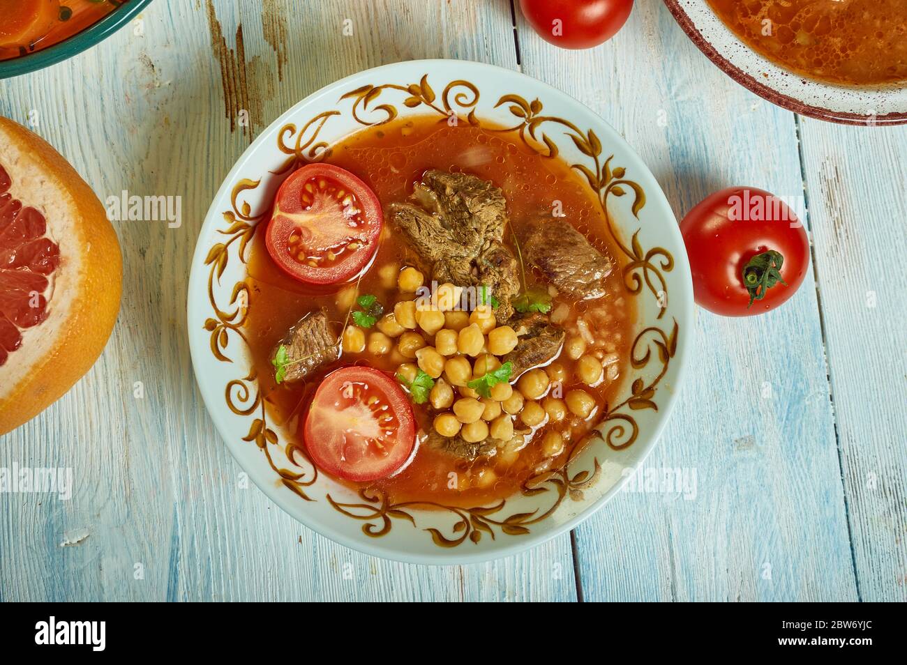 Algerian berkoukes soup ich north african spiced, tomato based ...