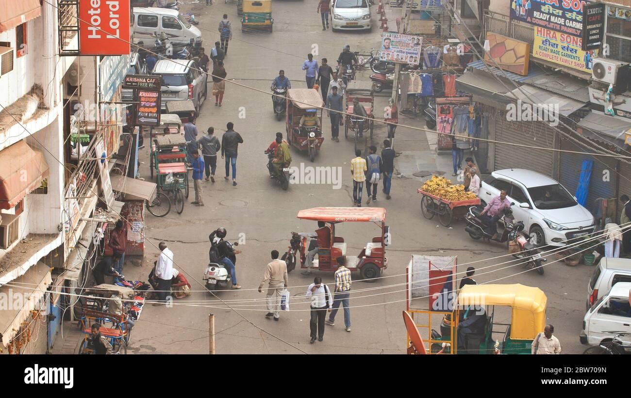 Main bazaar in paharganj delhi hi-res stock photography and images - Alamy