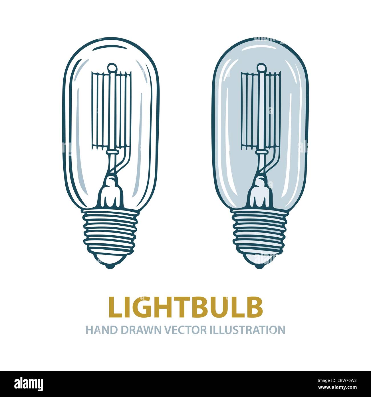 Edison Light Bulb Vector Clipart