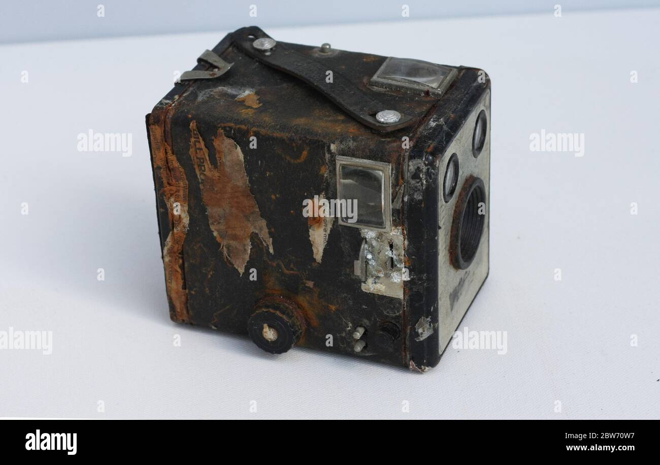 Rusty Kodak camera Stock Photo - Alamy