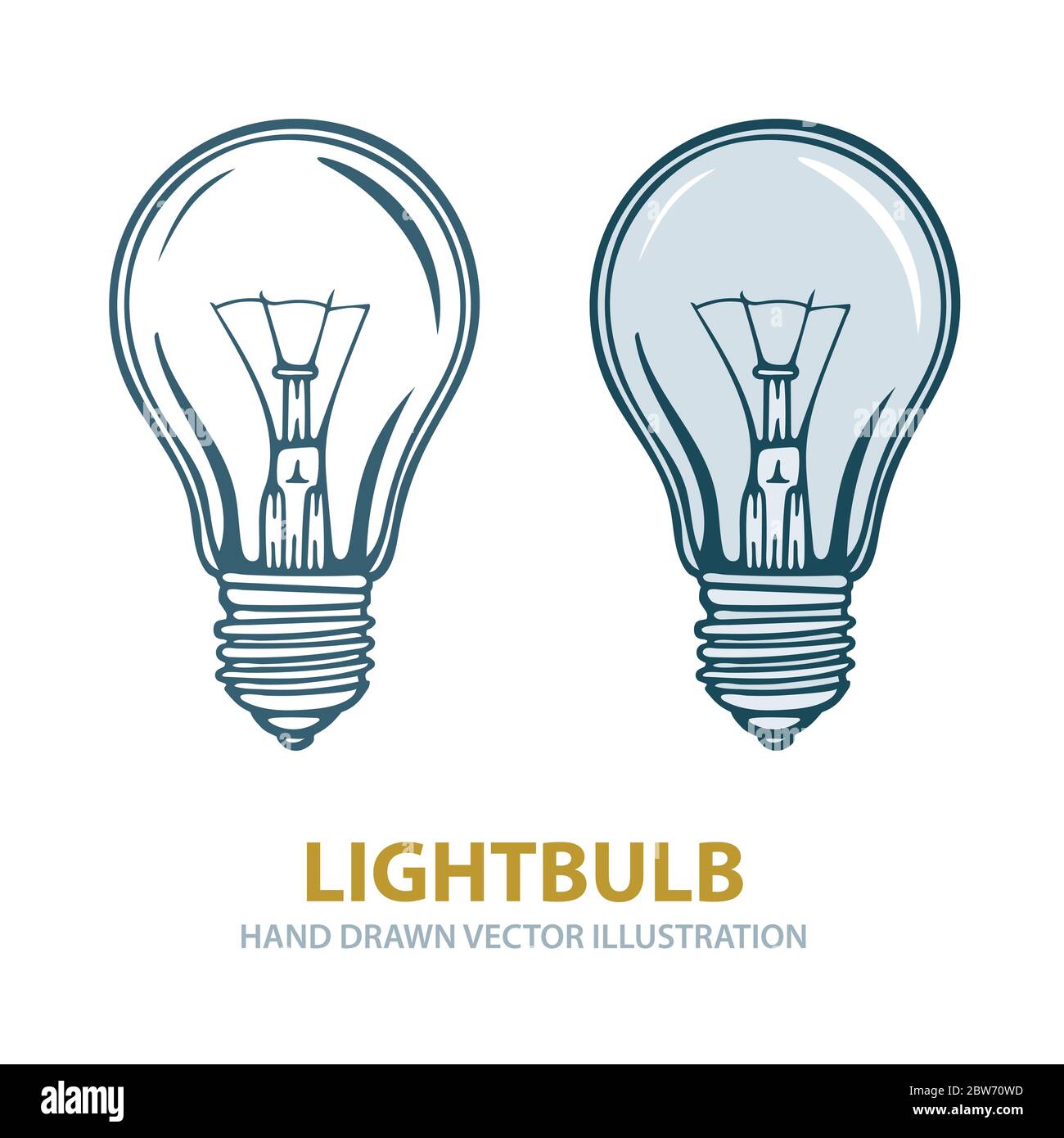 Vintage lightbulb engraving hi-res stock photography and images - Alamy