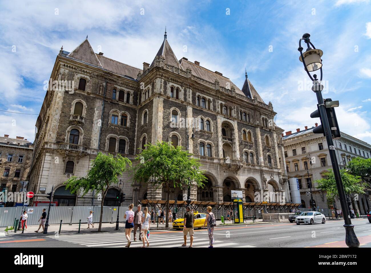 Building street old Pest district in Budapest, Hungary Stock Photo - Alamy