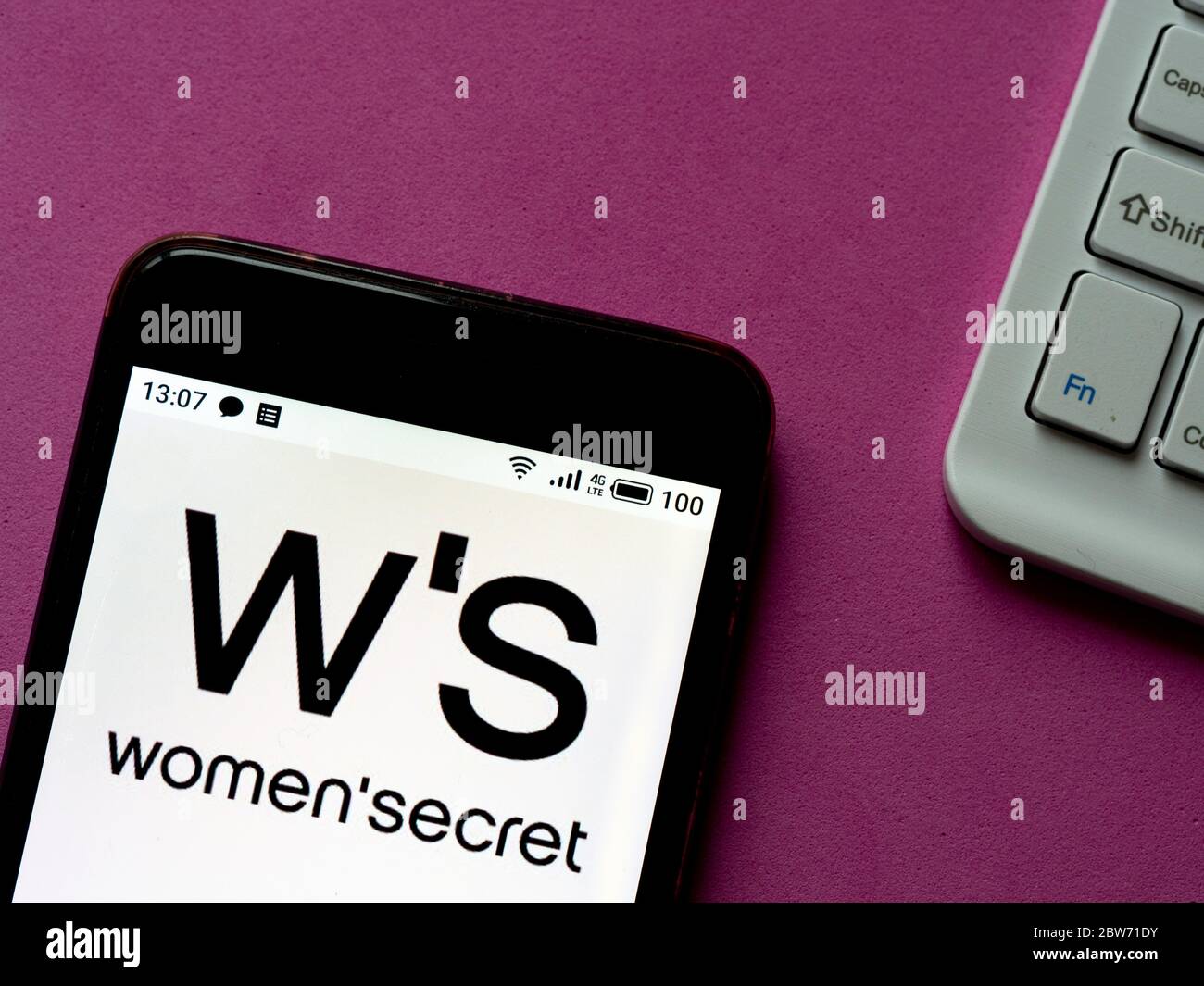 In this photo illustration e-commerce Women'Secret logo is seen ...