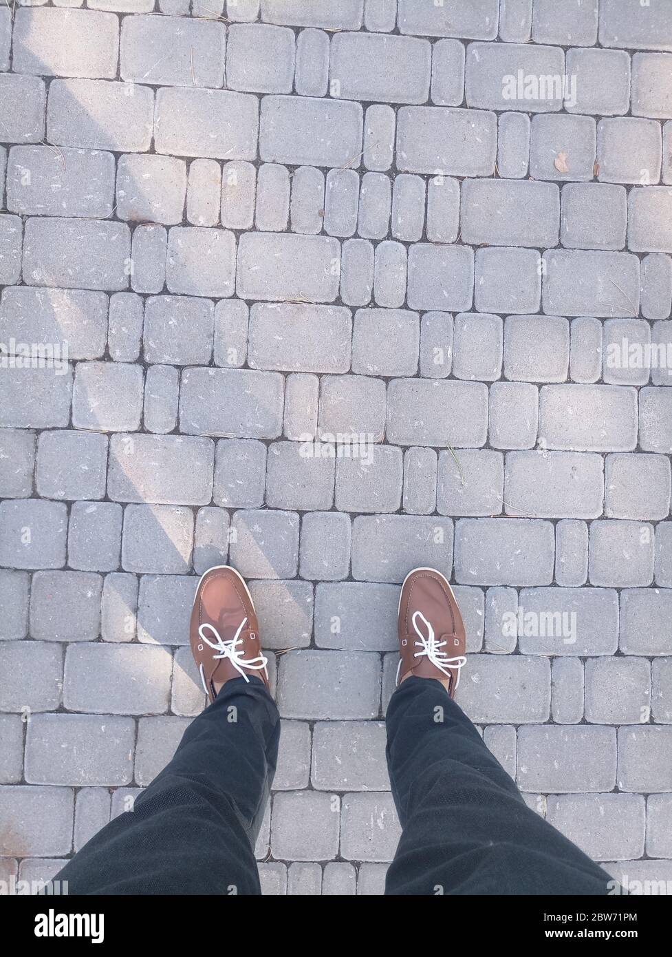 Man legs in brown hi-res stock photography and images - Alamy