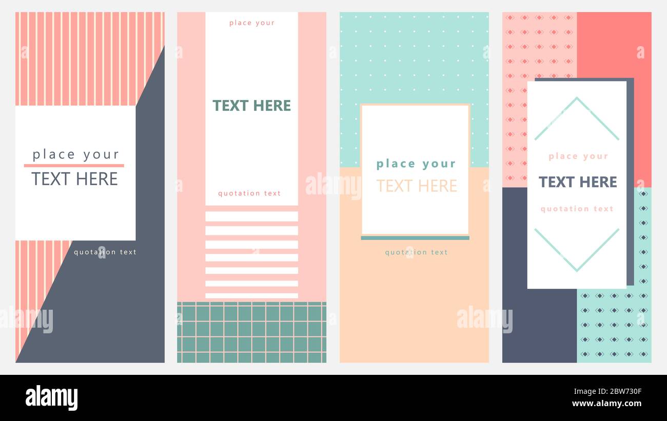 Insta template design. Information brand template for social networks ...