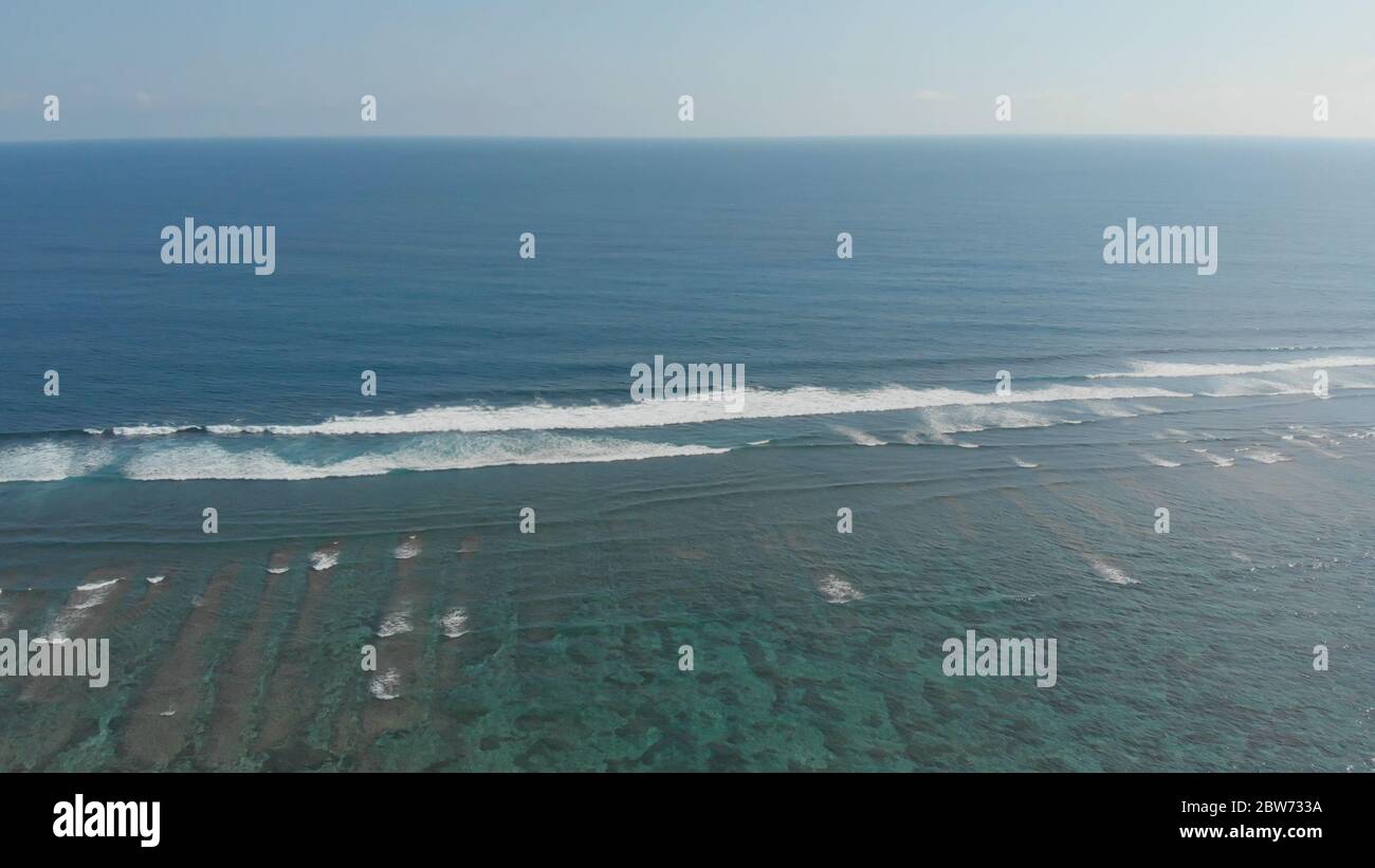 Aerial view of the beautiful ocean floor with reefs Stock Photo - Alamy