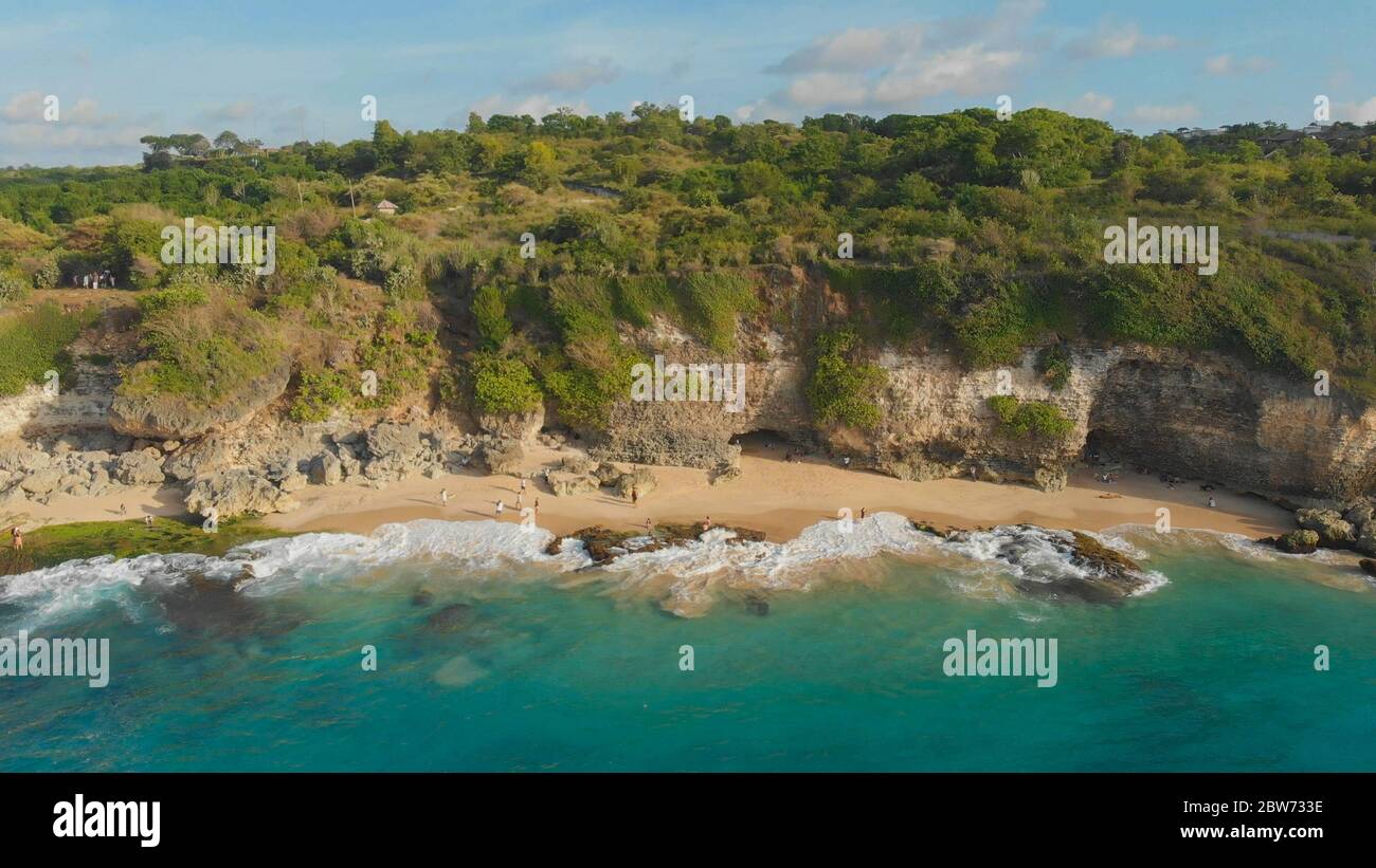 Pantai Tegal Wangi Beach, island of Bali. Indonesia. Aerial view Stock ...