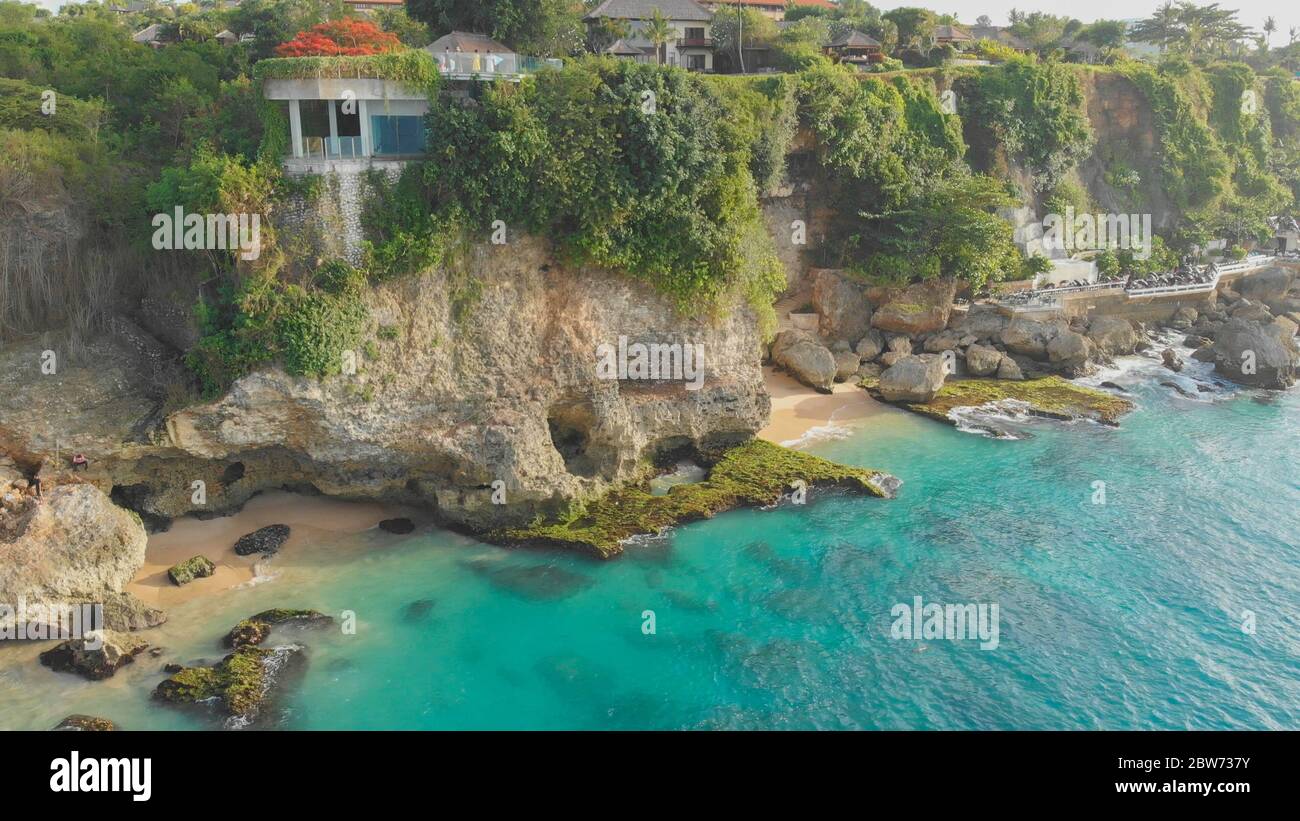 Pantai Tegal Wangi Beach, island of Bali. Indonesia. Aerial view Stock ...
