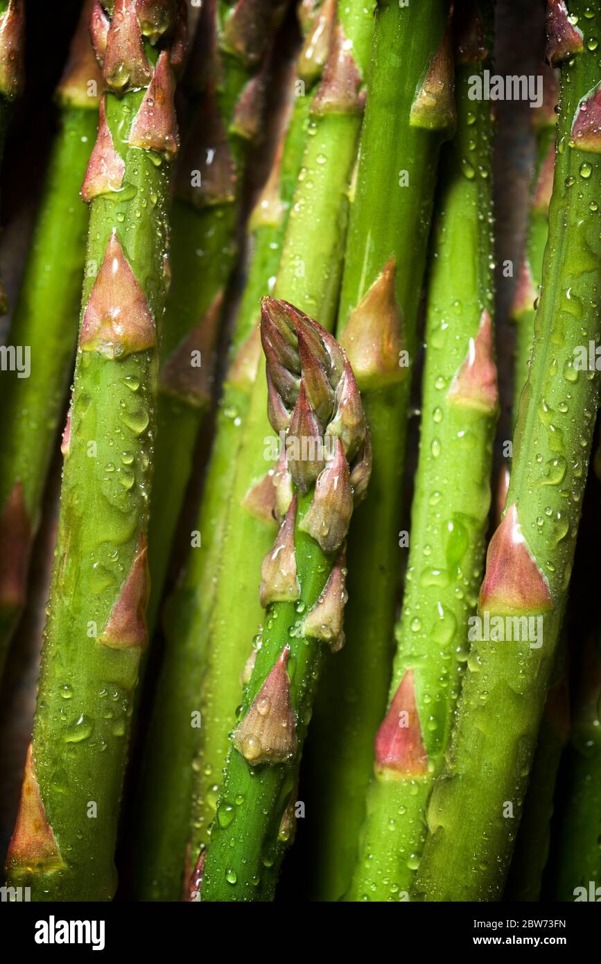 Close-up of a bunch of wild asparagus Stock Photo - Alamy