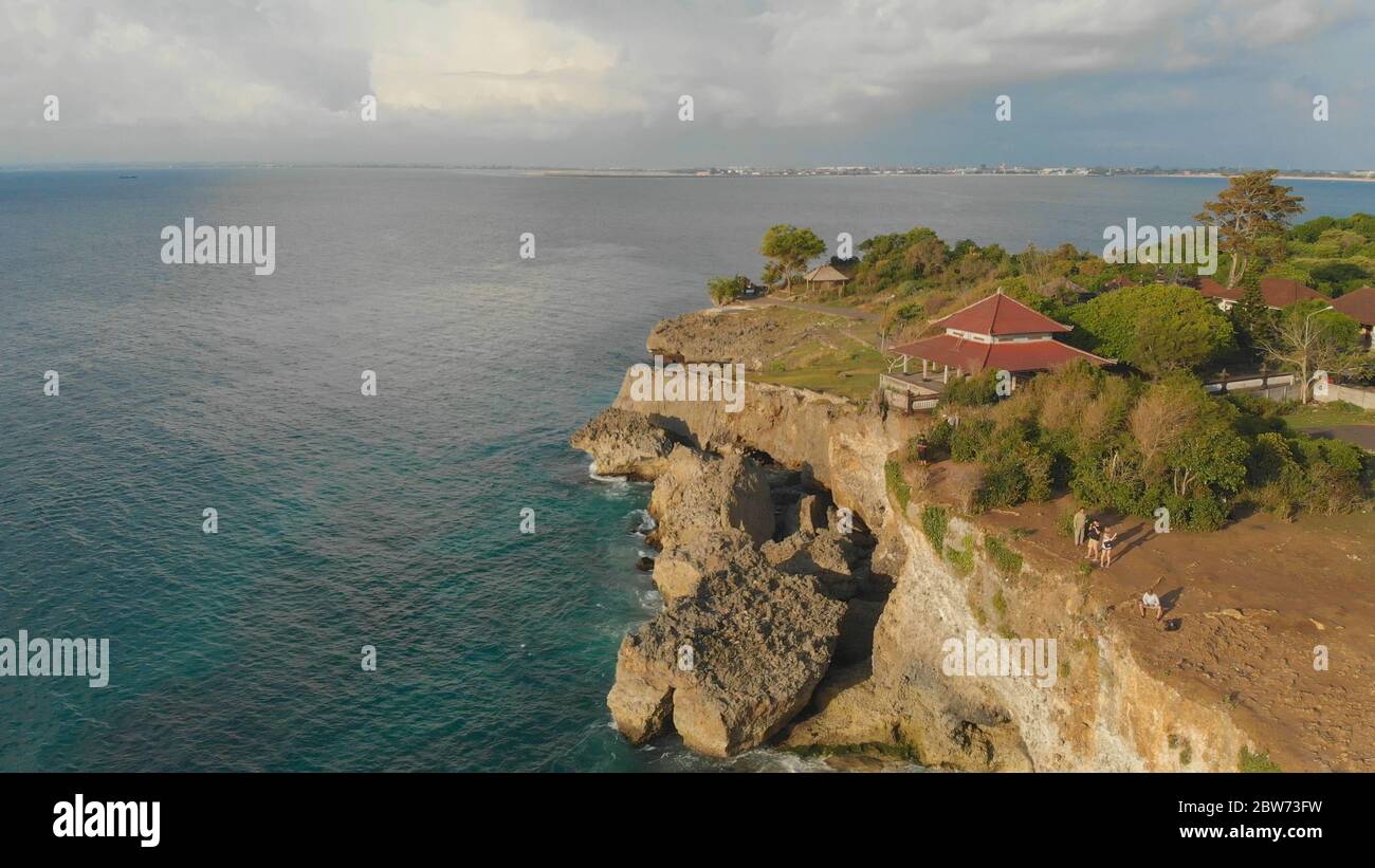 Pantai Tegal Wangi village, island of Bali. Indonesia. Aerial view ...