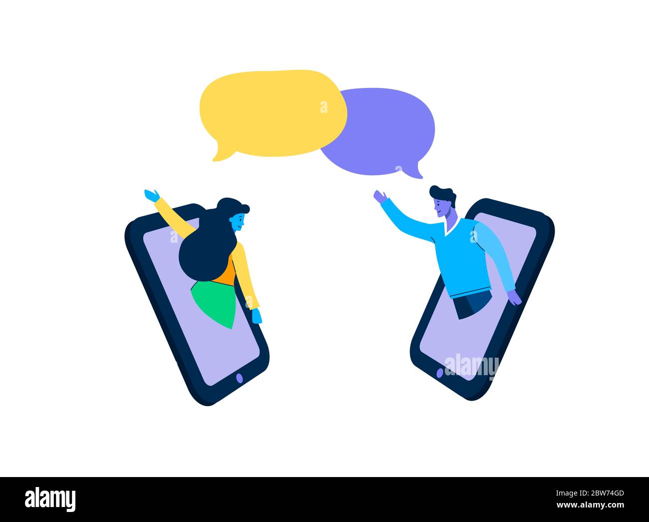 Communication telephone online speech bubble. Illustration of ...