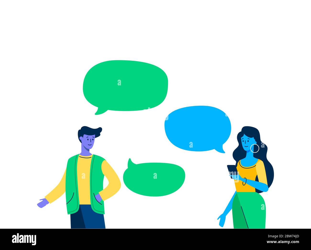 Female messenger Stock Vector Images - Alamy