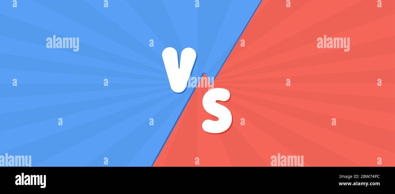 VS challenge to battle competition background. Illustration of ...
