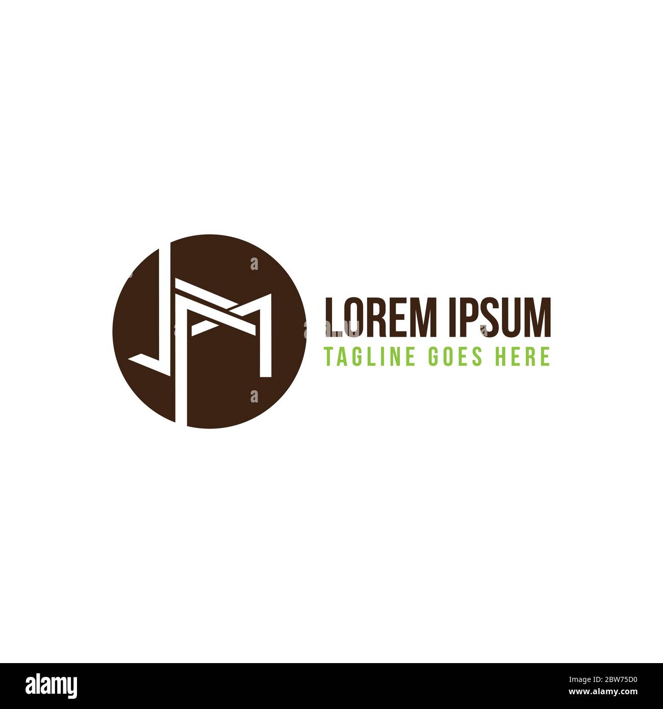 Square letter JM in flat style design symbol. Save download preview JM ...