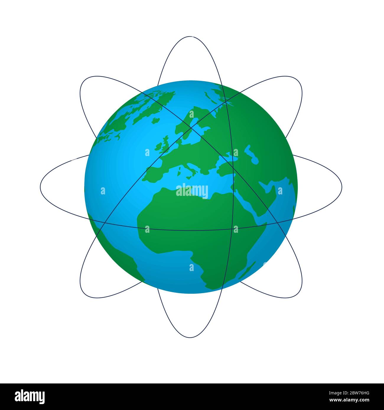 Web around world glossy Stock Vector Images - Alamy