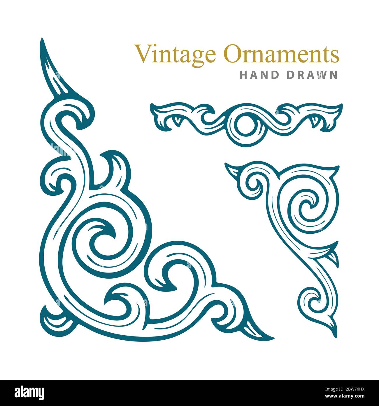 Modern Corner Scroll Design