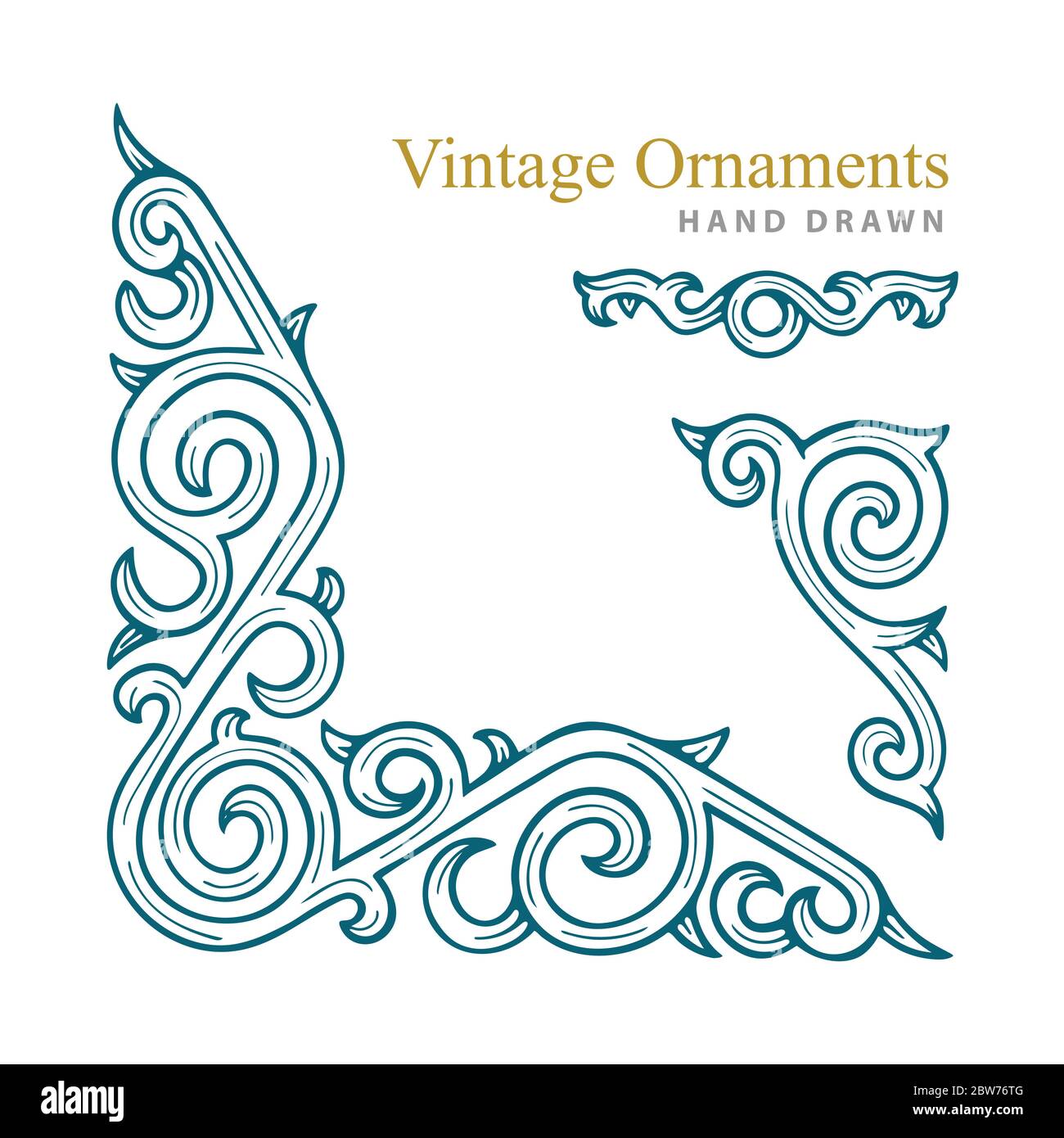 Ornate Scroll Corner Designs