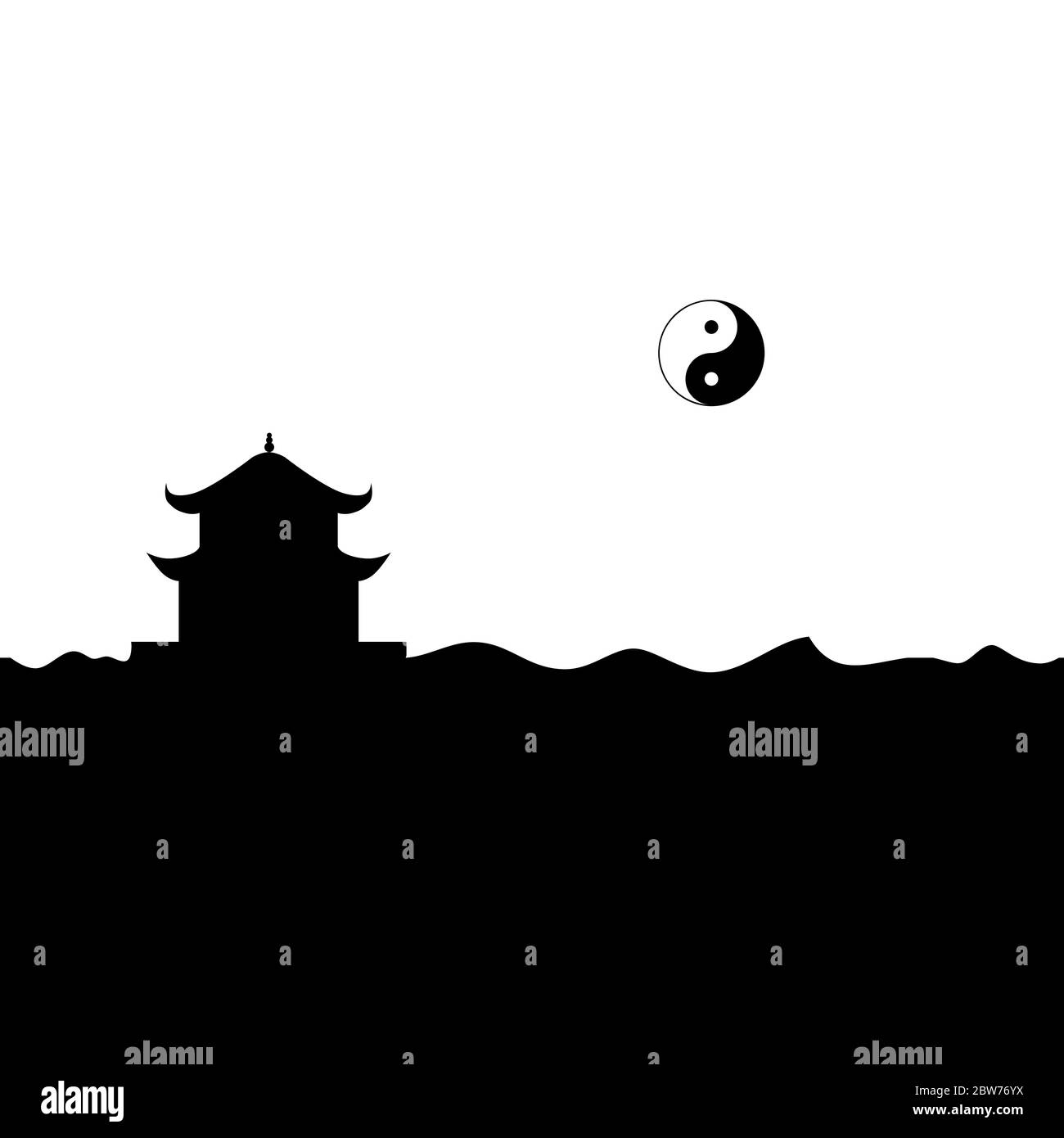 Taoist symbol Stock Vector Images - Alamy