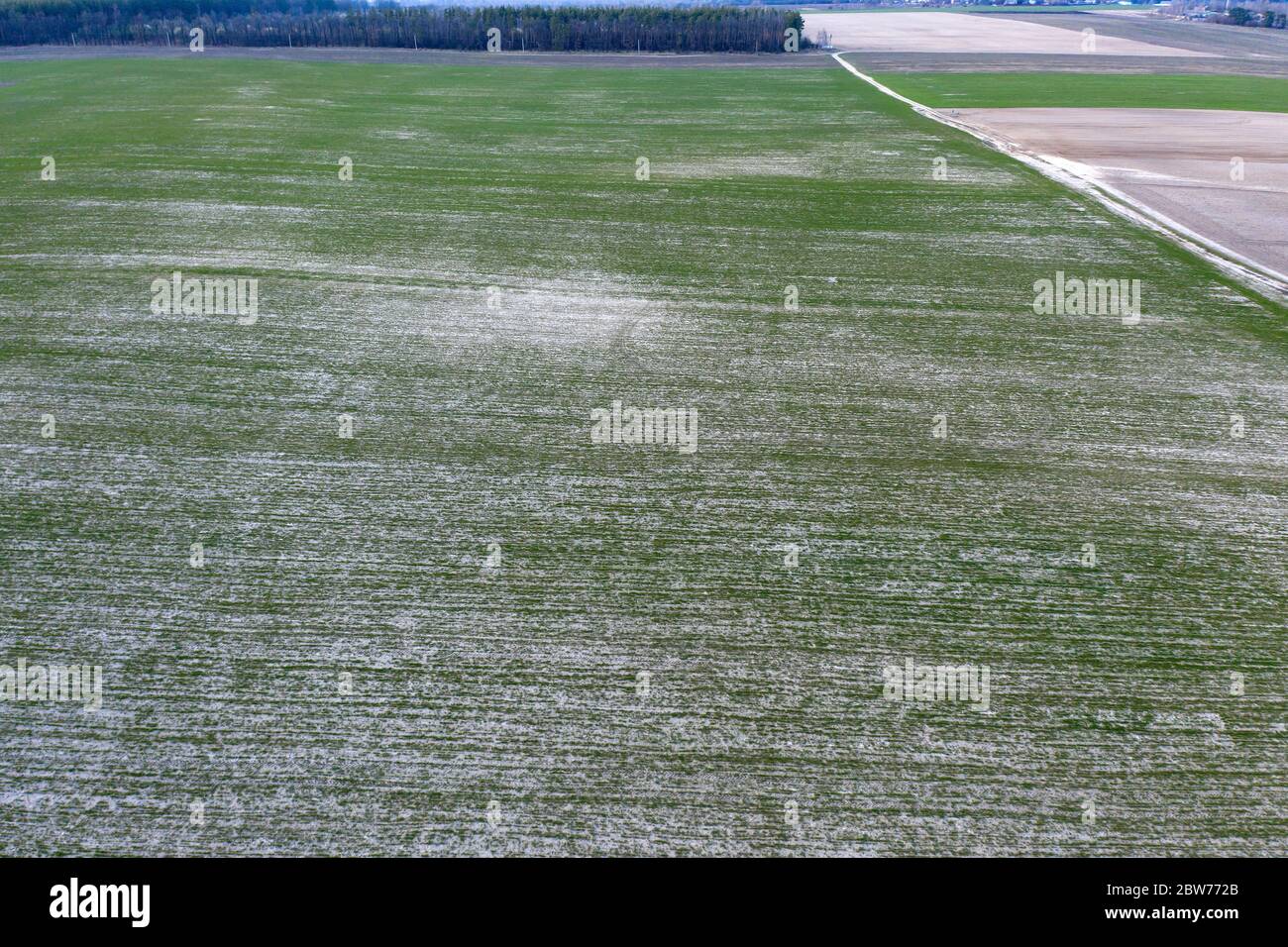 farm field, agriculture, view from above Stock Photo - Alamy