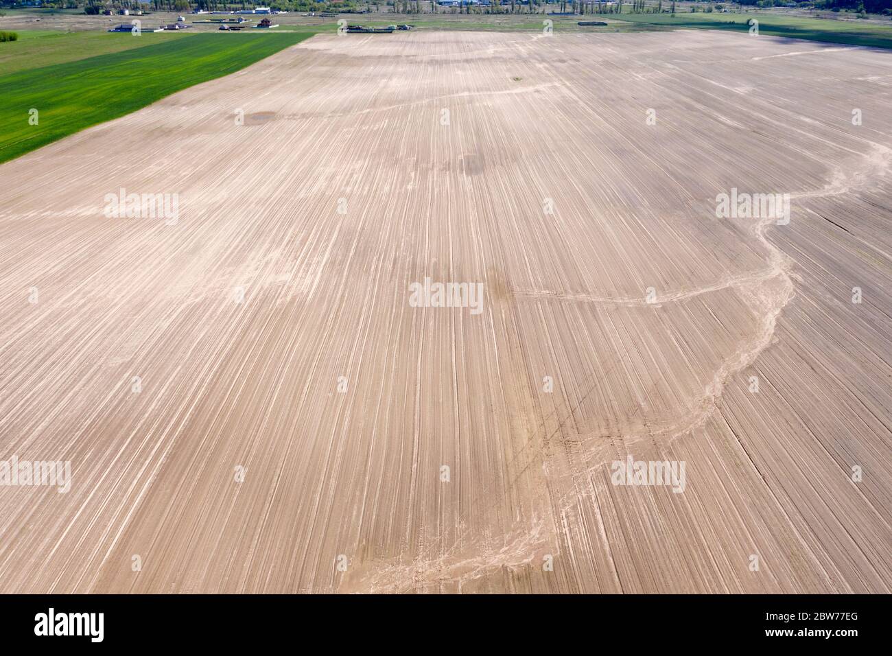 farm field, agriculture, view from above Stock Photo - Alamy