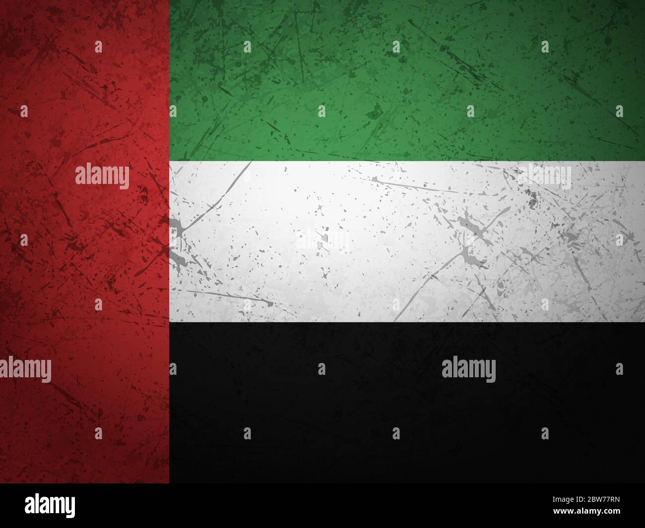 Grunge UAE flag textured background. Vector illustration Stock Photo ...