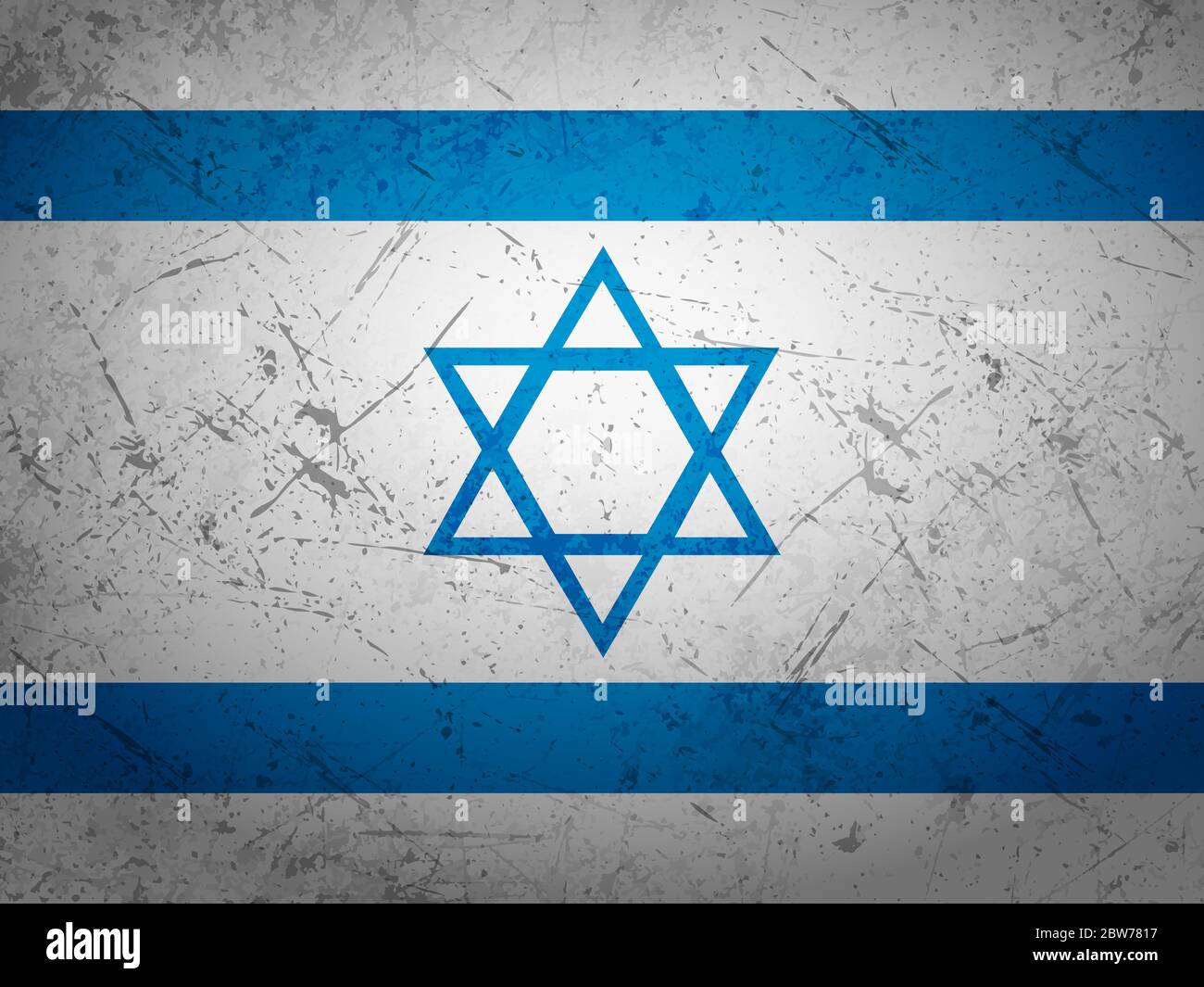 Grunge Israel flag textured background. Vector illustration Stock Photo ...