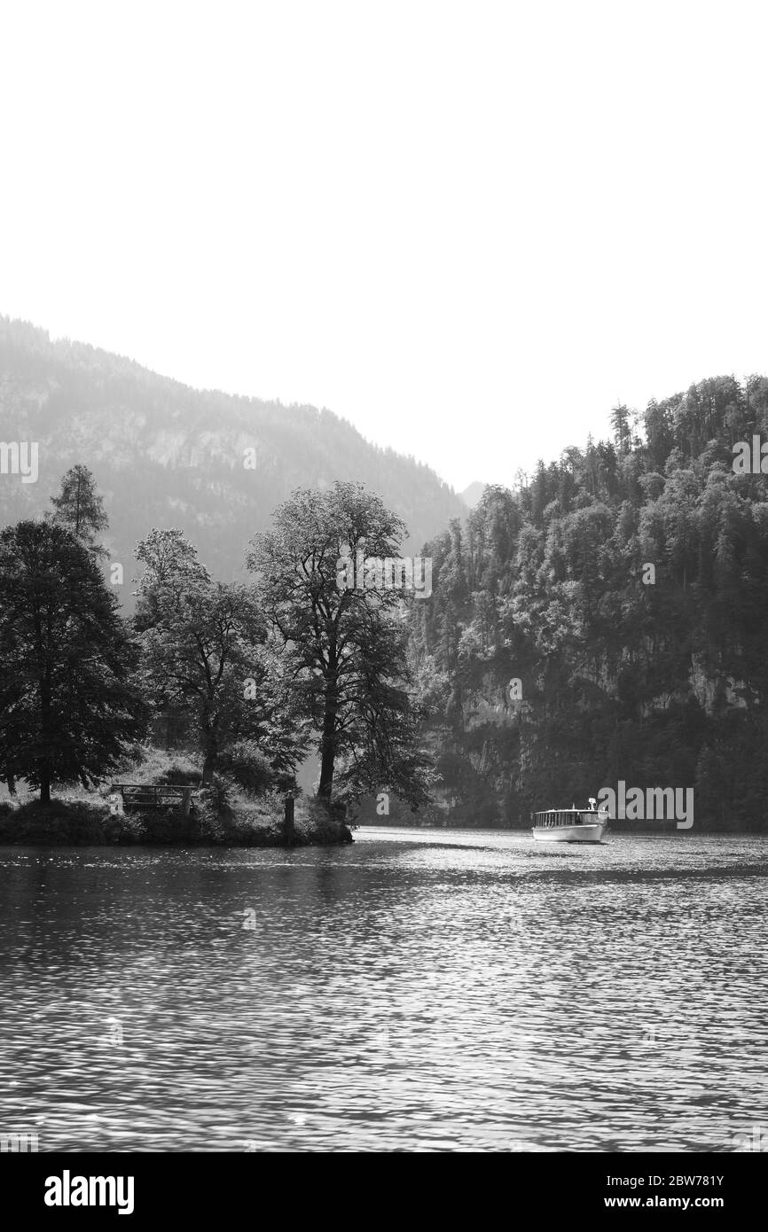Germany black forest mountain trees Black and White Stock Photos ...