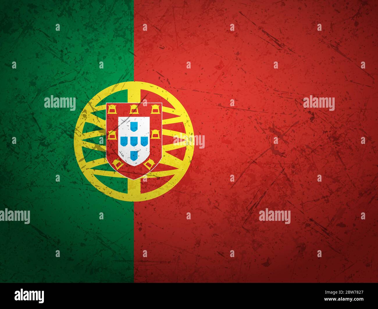 Grunge Portugal flag textured background. Vector illustration Stock ...