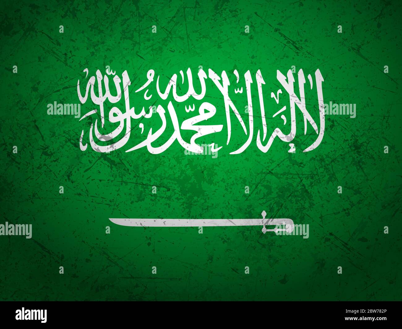Grunge Saudi Arabia flag textured background. Vector illustration Stock ...