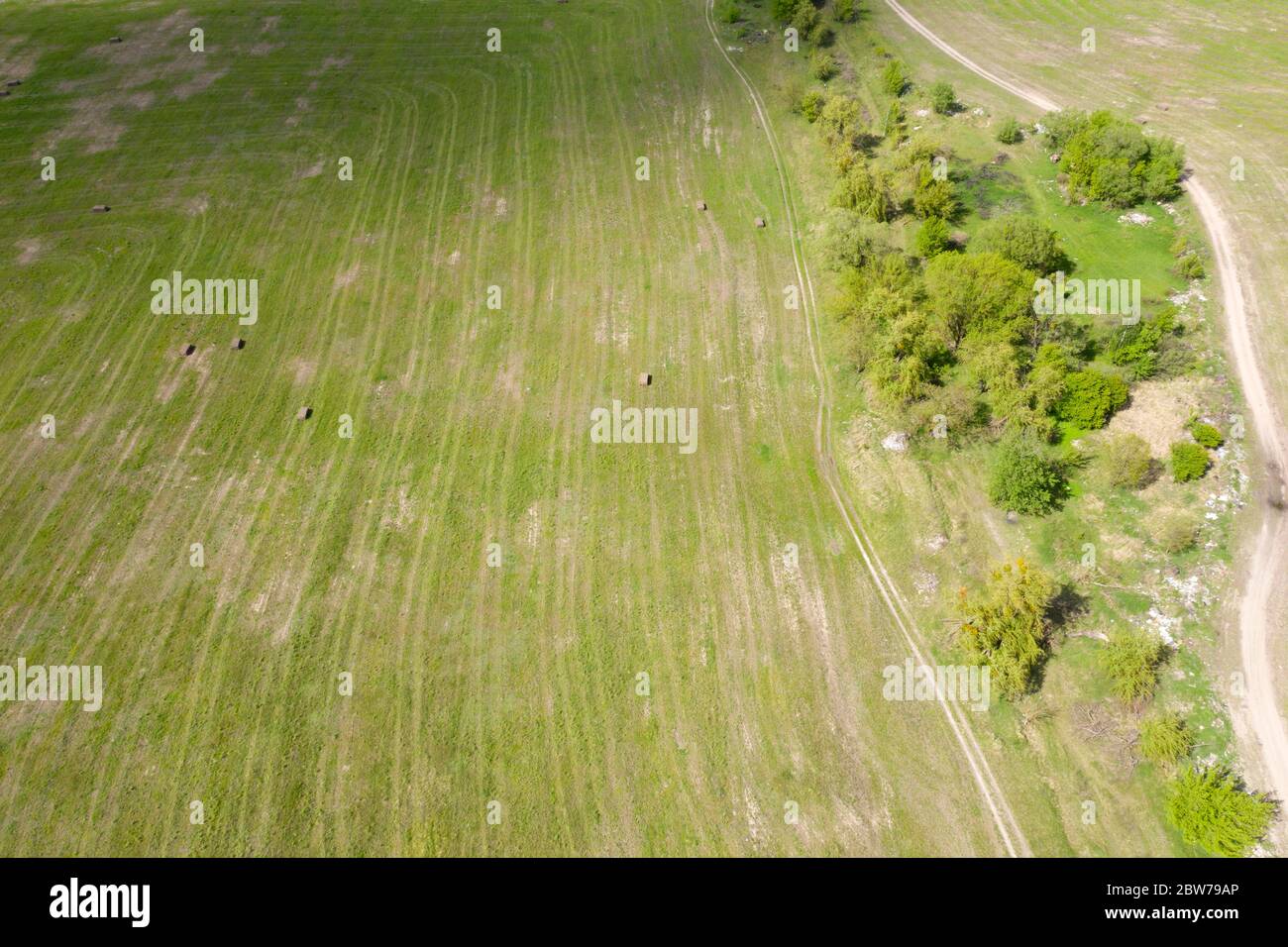 farm field, agriculture, view from above Stock Photo - Alamy