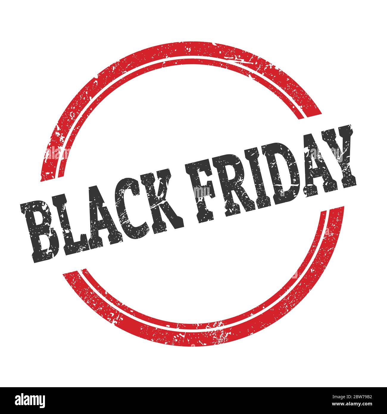 BLACK FRIDAY black red grungy round stamp sign Stock Photo - Alamy