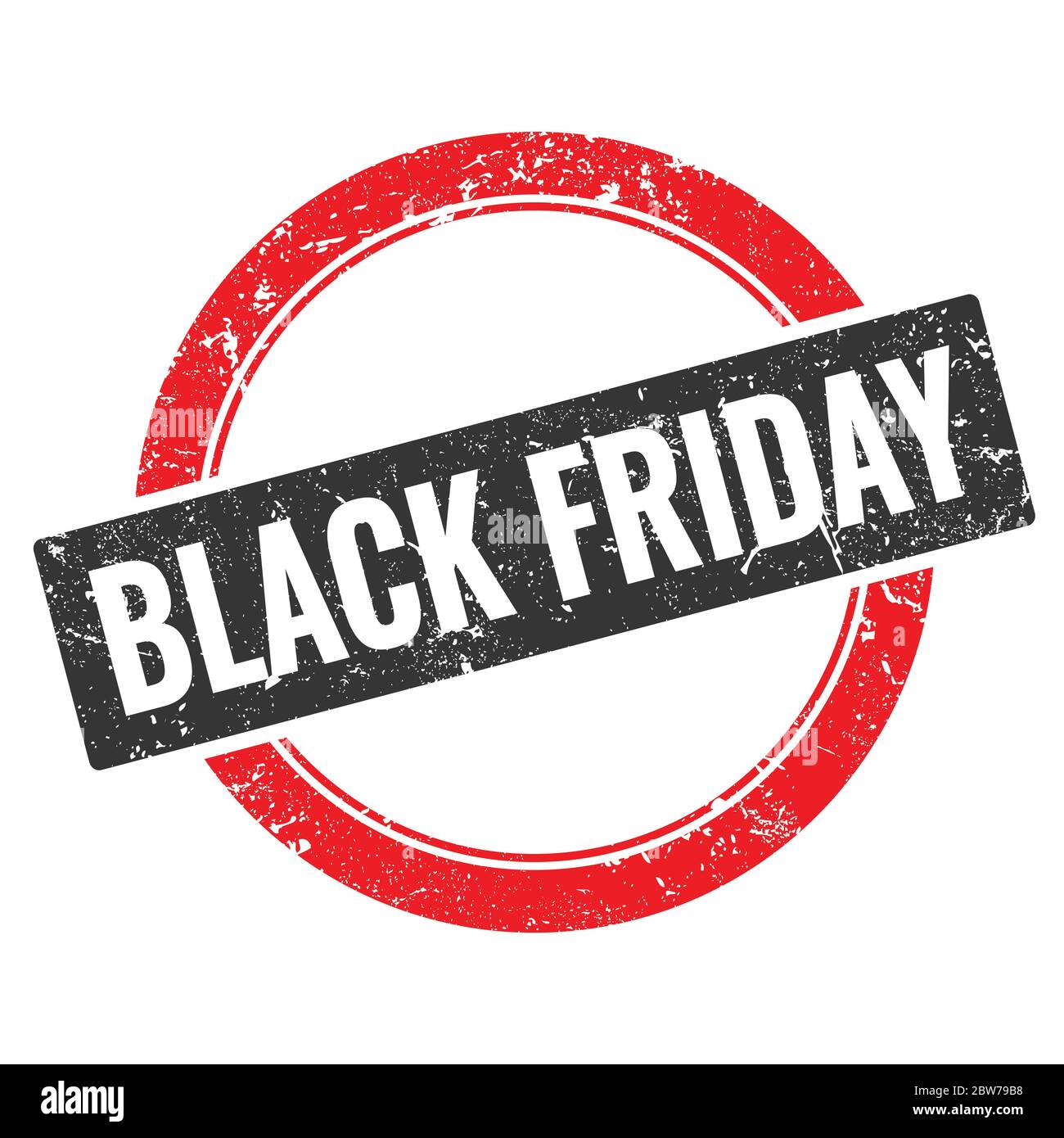 BLACK FRIDAY black red grungy round stamp sign Stock Photo - Alamy
