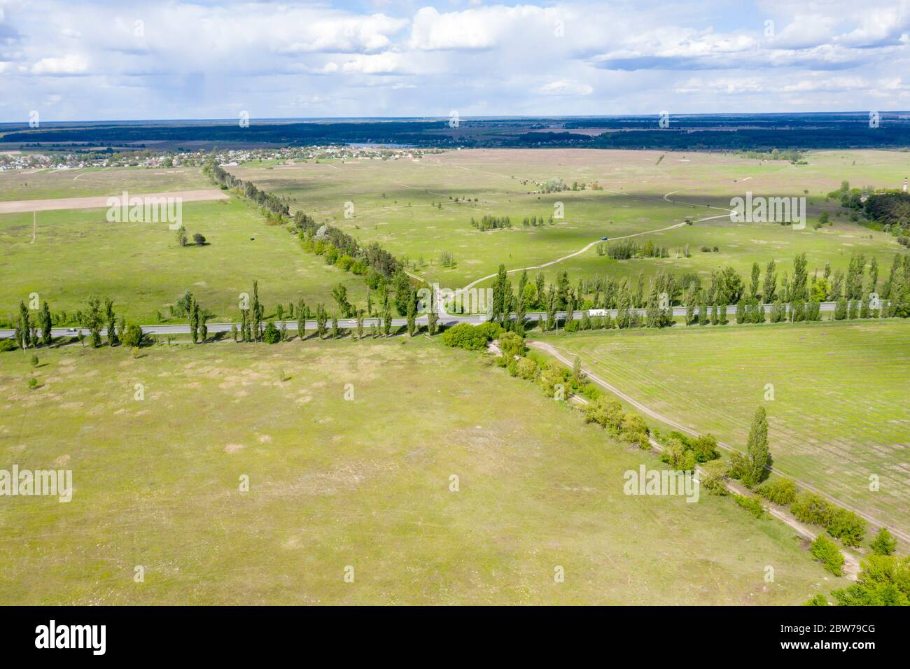 farm field, agriculture, view from above Stock Photo - Alamy