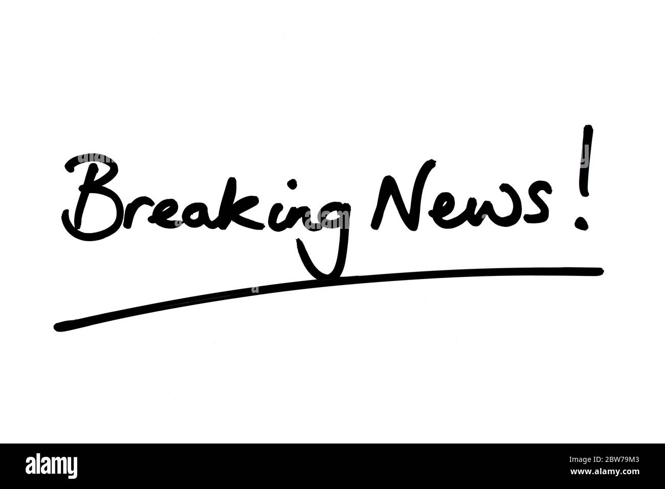 Breaking news headline in Cut Out Stock Images & Pictures - Alamy